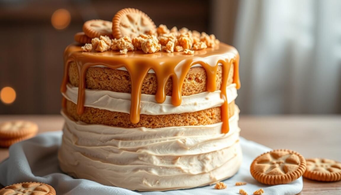 Delicious Biscoff Cookie Butter Cake Recipe