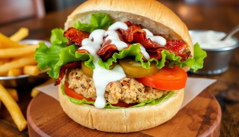 Juicy Chicken Bacon Ranch Burgers Recipe | Homemade