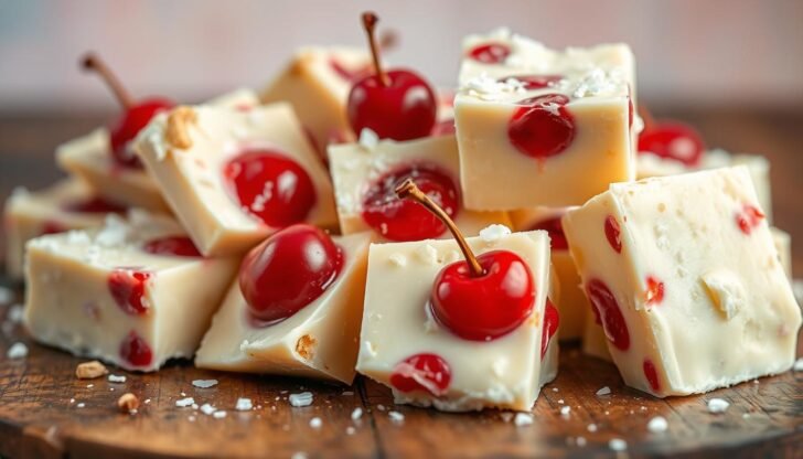 Maraschino Cherry White Chocolate Fudge Recipe