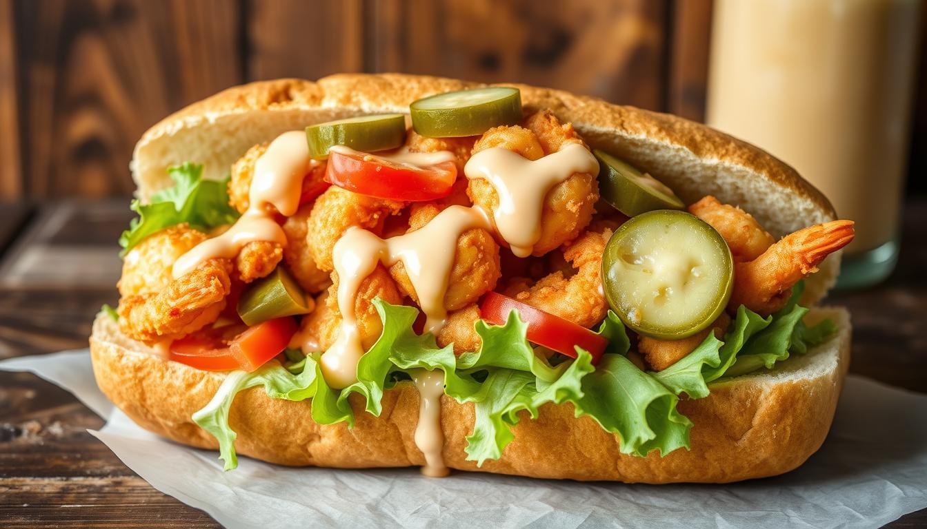 Easy Homemade Fried Shrimp Po' Boys Recipe