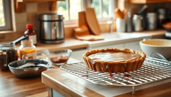 Gooey Caramel Chocolate Pie Recipe | Easy Dessert