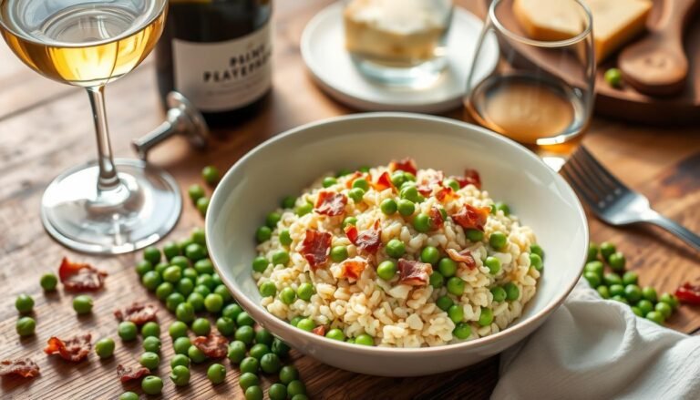 Creamy Bacon and Pea Risotto Recipe | Easy Italian Dish